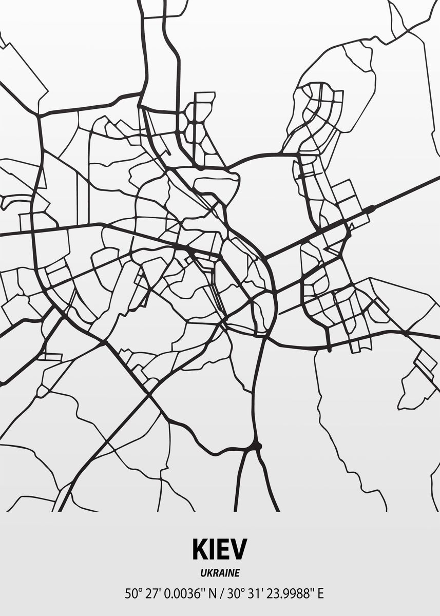 'Kiev Ukraine' Poster by Designersen | Displate