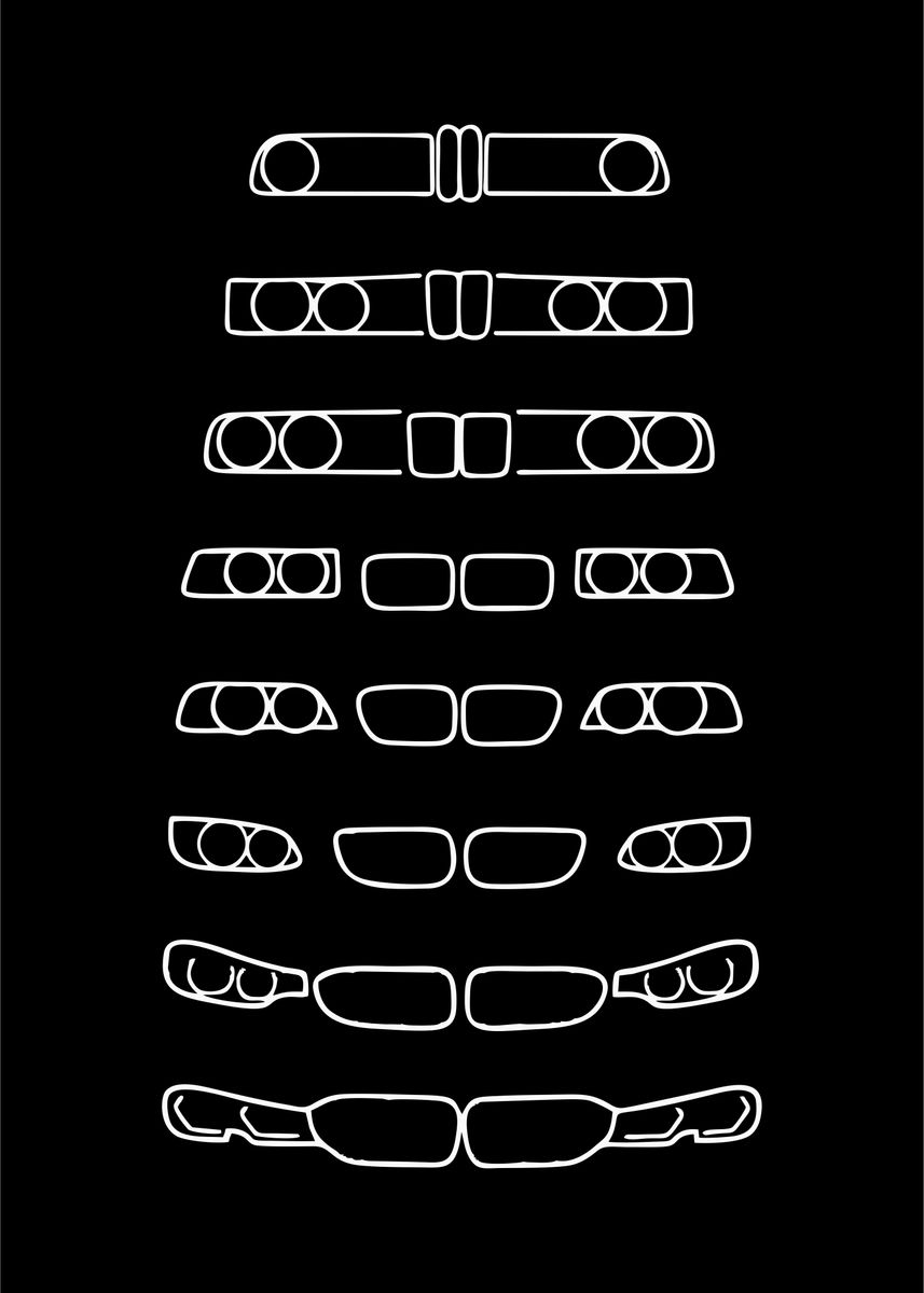 'm3 series ' Poster, picture, metal print, paint by DesignBy LM | Displate