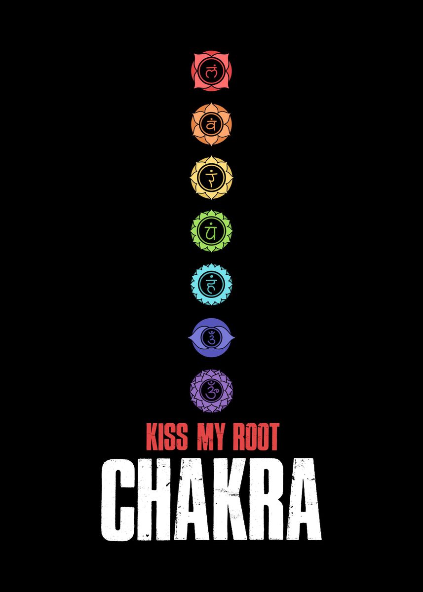 'Kiss My Root Chakra' Poster, picture, metal print, paint by CatRobot ...