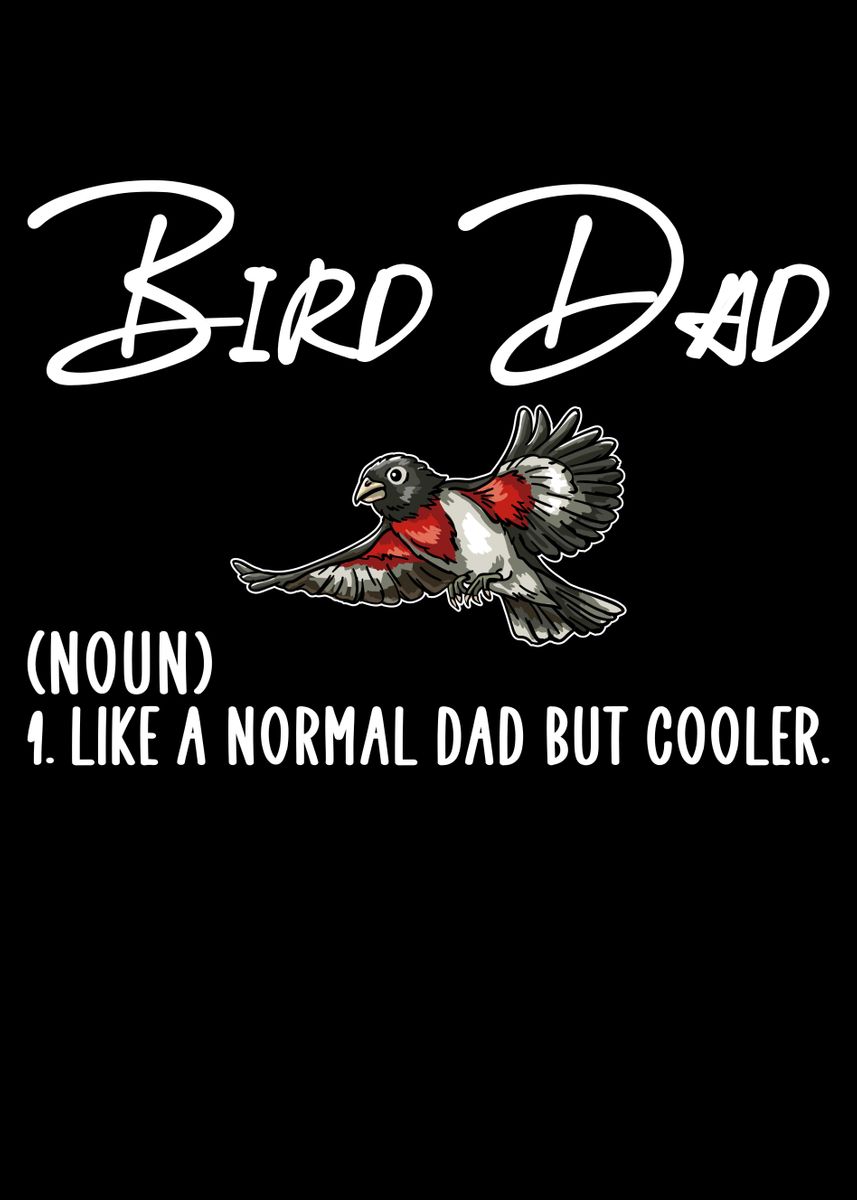 'bird dad' Poster, picture, metal print, paint by Andreas Schellenberg ...