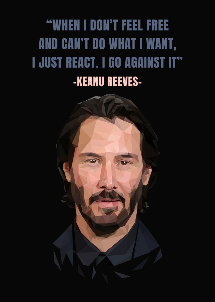 'Keanu Reeves' Poster by Yanz Studio | Displate