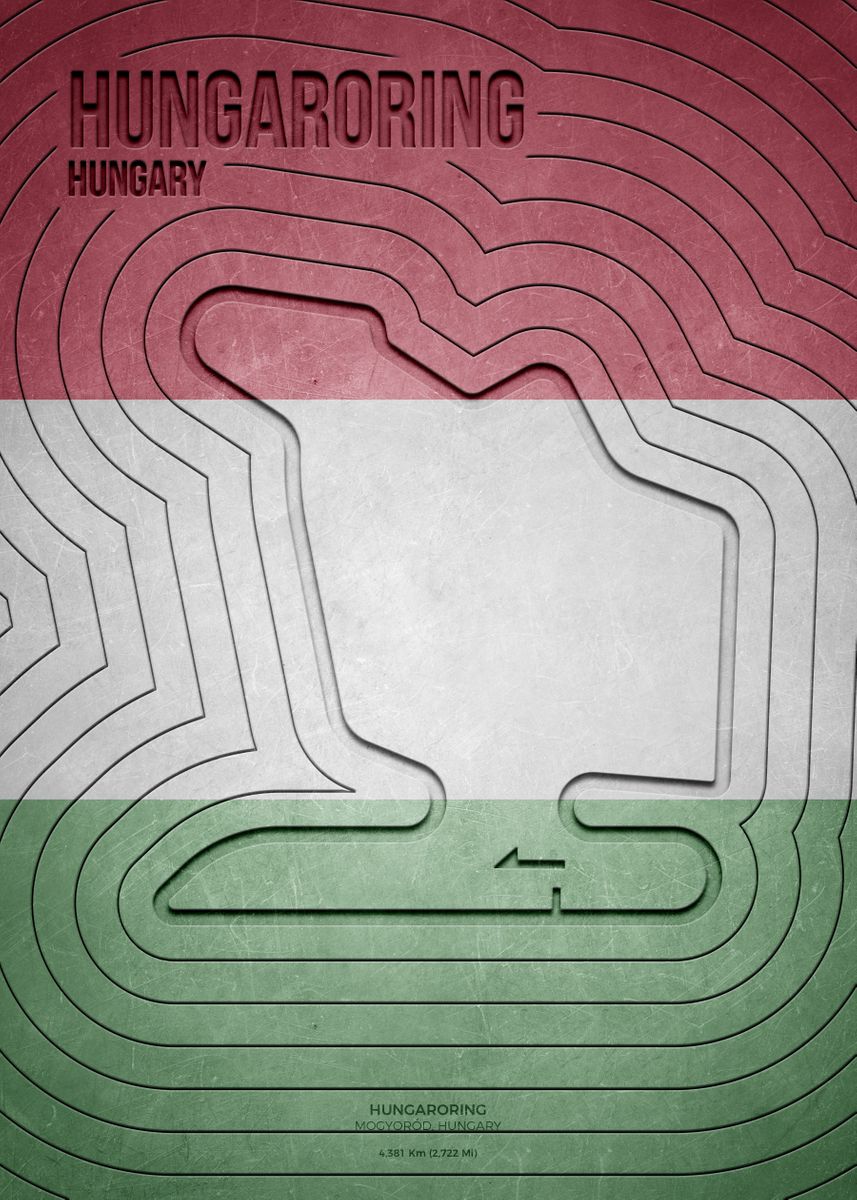 'GP Hungary Hungaroring' Poster, picture, metal print, paint by MauriTz ...