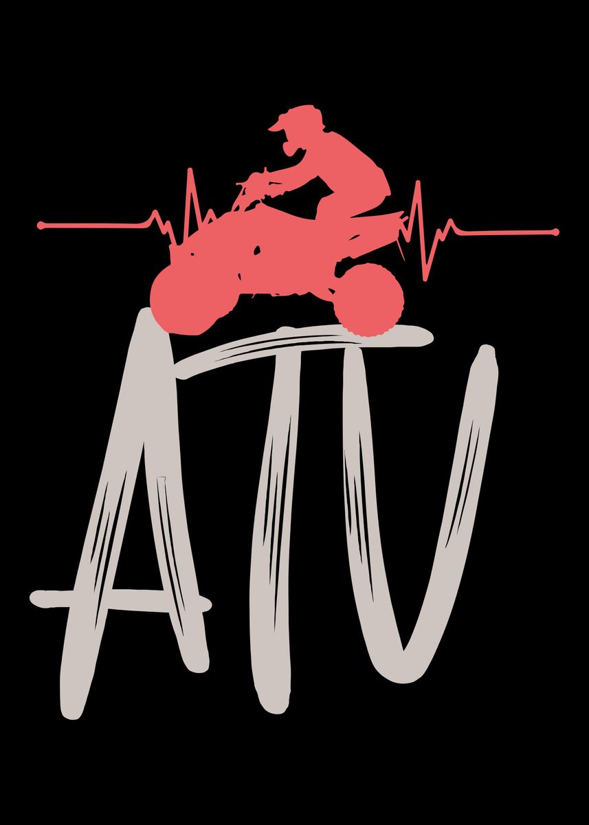 'ATV Quad AllTerrain Vehic' Poster by AaronBaron | Displate