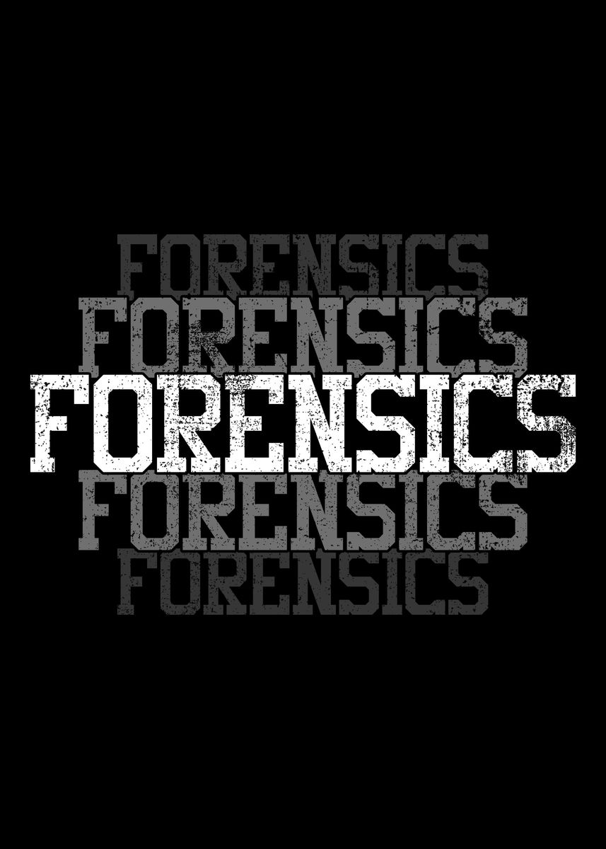 'Forensics Crime Investigat' Poster, picture, metal print, paint by ...