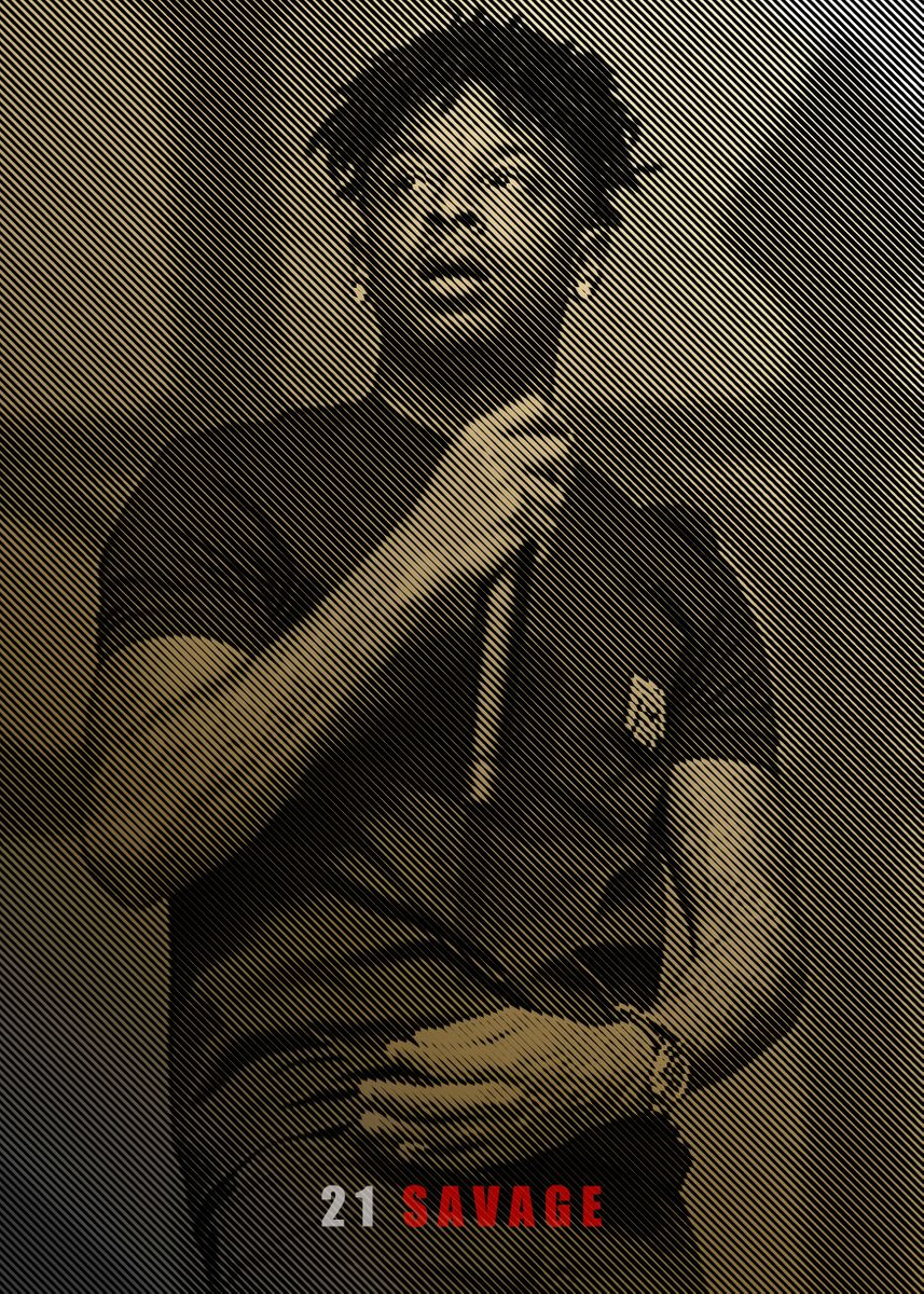 '21 savage' Poster, picture, metal print, paint by amazed Poster | Displate