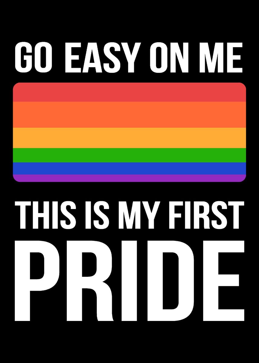 'First Pride LGBTQ Member G' Poster, picture, metal print, paint by ...