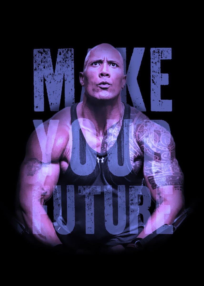 'the rock' Poster, picture, metal print, paint by Red Star | Displate