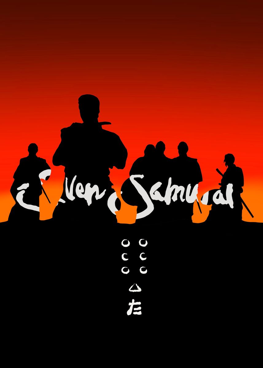 'Seven samurai' Poster, picture, metal print, paint by Magic Apes ...