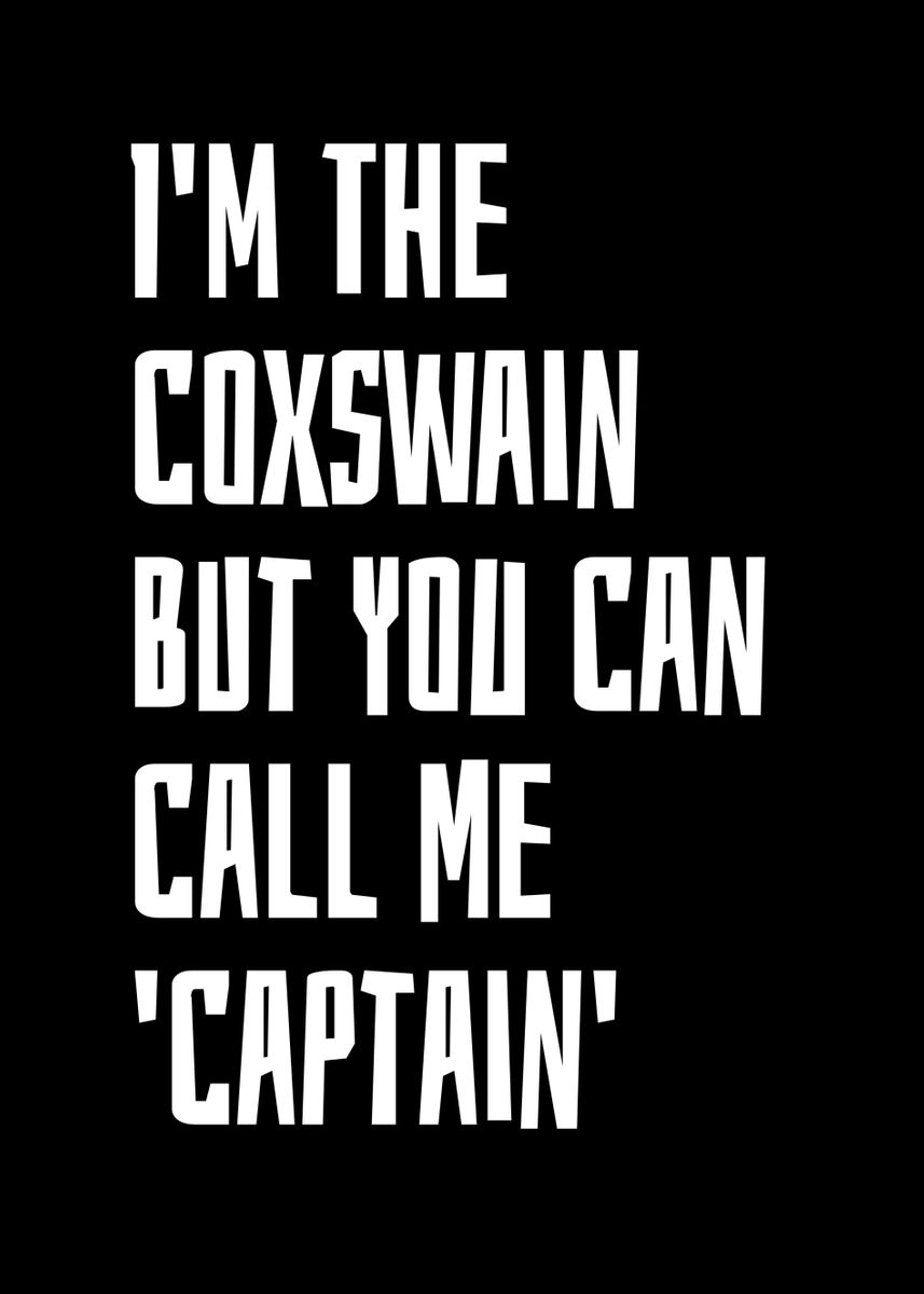 'Coxswain' Poster, picture, metal print, paint by MarkOnDark | Displate