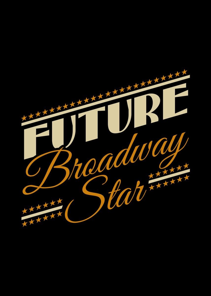 'Broadway Star Movie' Poster, picture, metal print, paint by Mealla ...