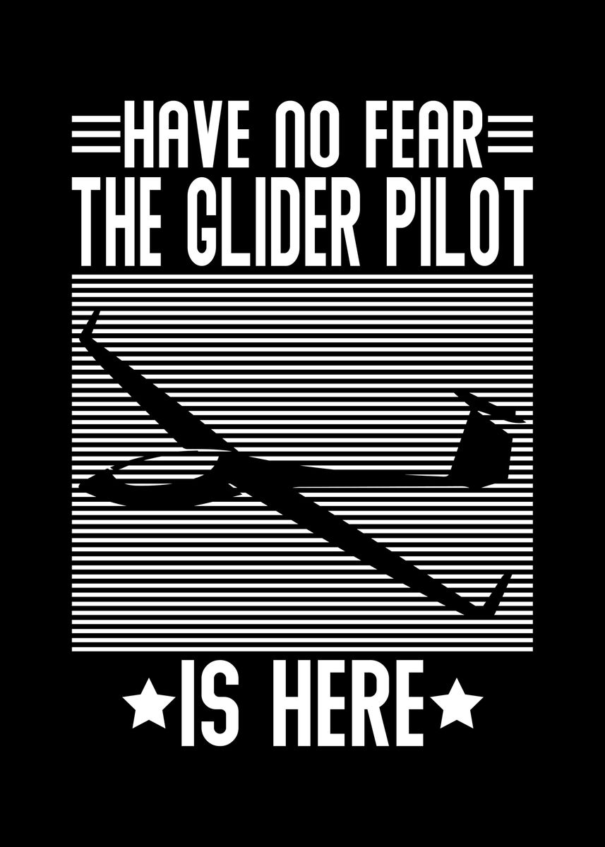 'Glider Pilot Gliding Gift' Poster by TW Design | Displate