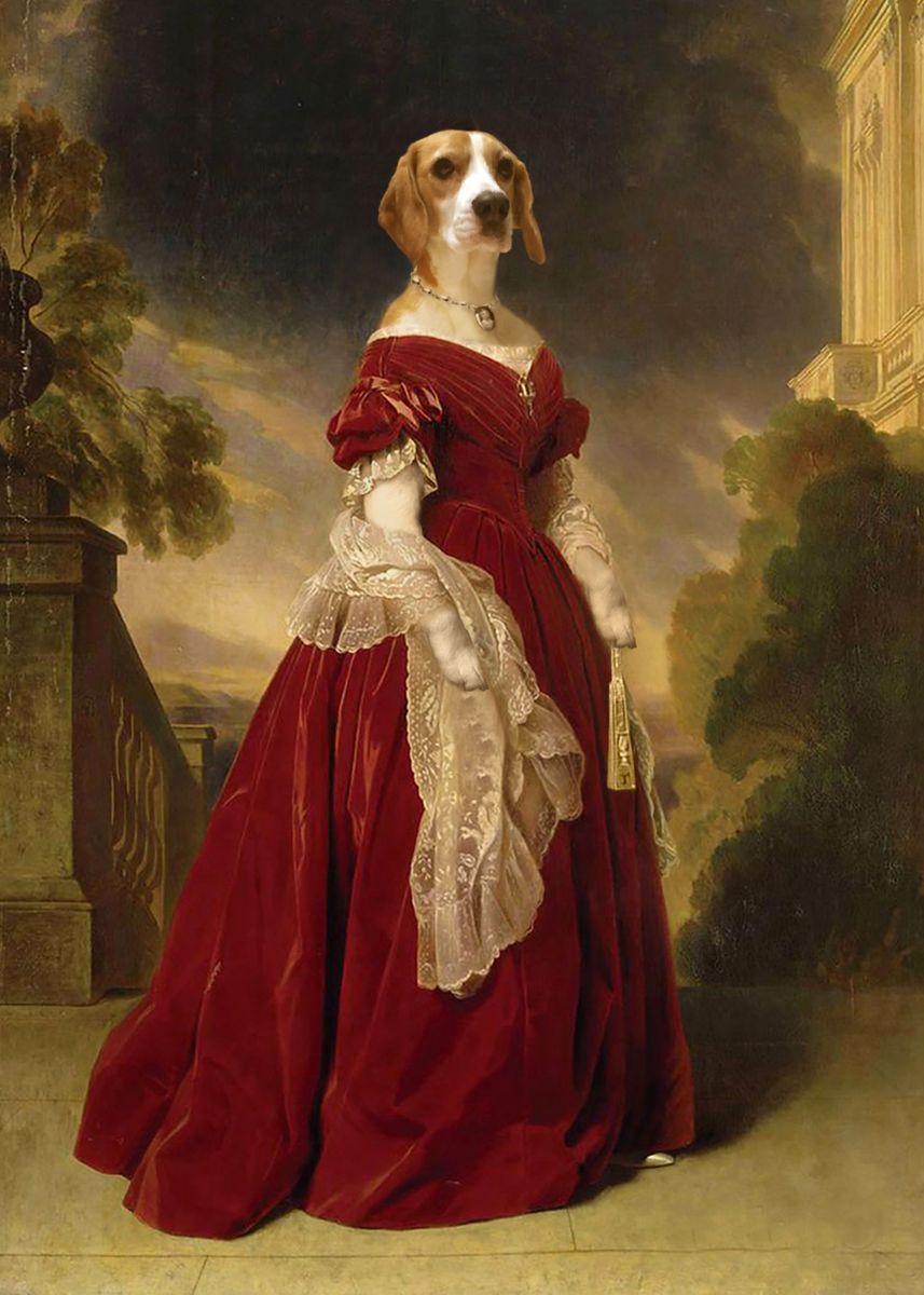 'Lady Beagle' Poster by Julia Rudens | Displate