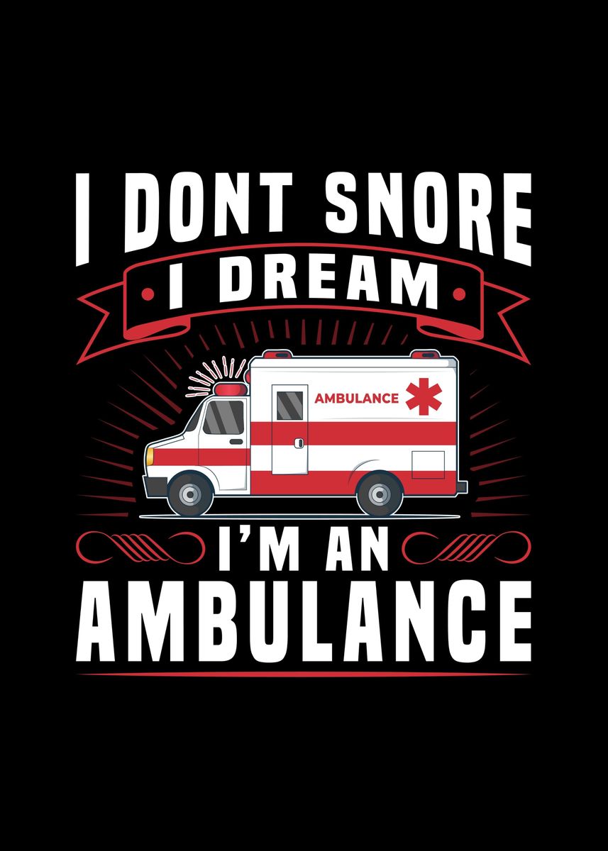 'EMT Ambulance Driver' Poster, picture, metal print, paint by ...