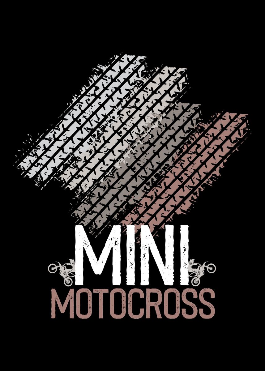 'Mini Motocross Racing Bike' Poster by AaronBaron | Displate
