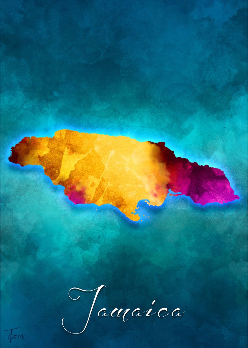'Jamaica' Poster, picture, metal print, paint by Petra Rommelfanger ...