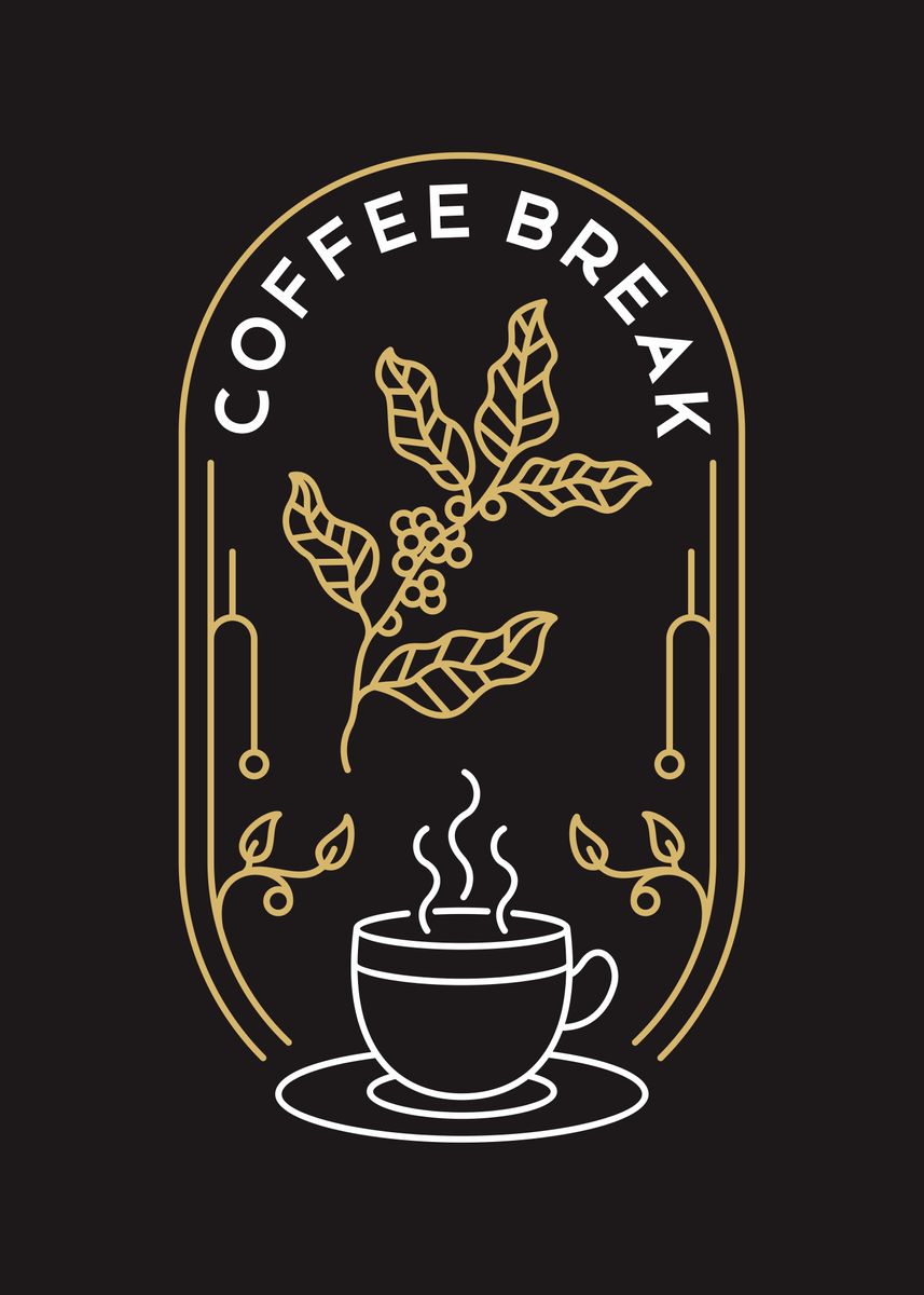 'Coffee Break 2' Poster by VEKTORKITA | Displate