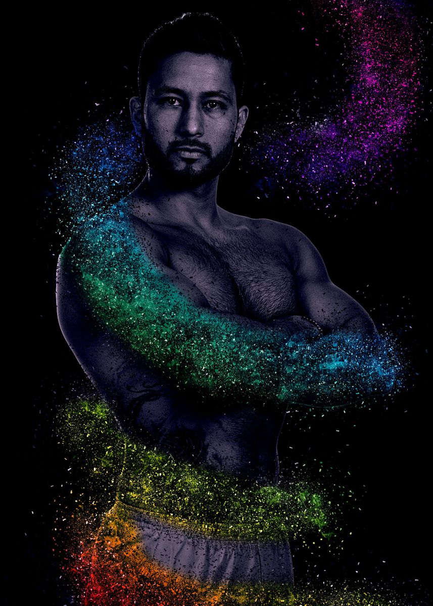 'Abstract man ' Poster, picture, metal print, paint by Sam Brady | Displate