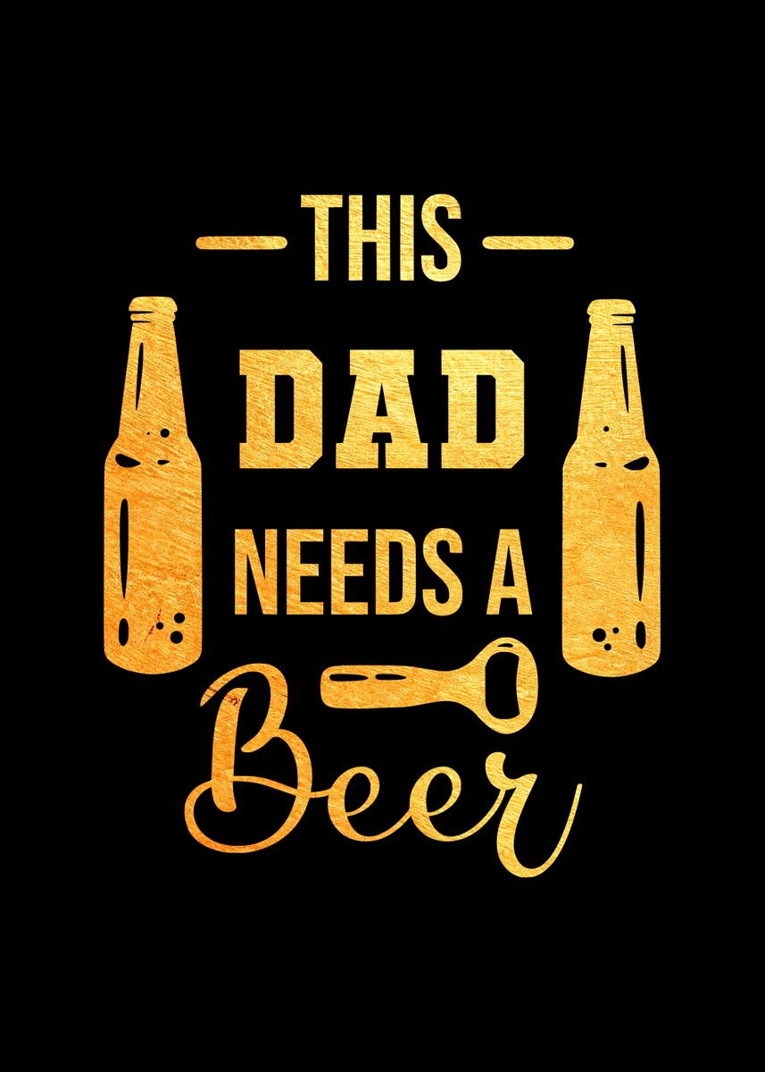 'Dad' Poster, picture, metal print, paint by Pete A Bryant | Displate