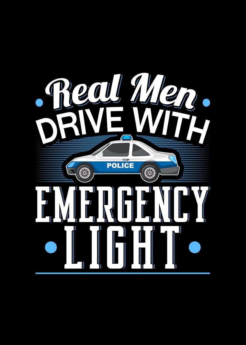 'Policeman Police Car' Poster, picture, metal print, paint by ...