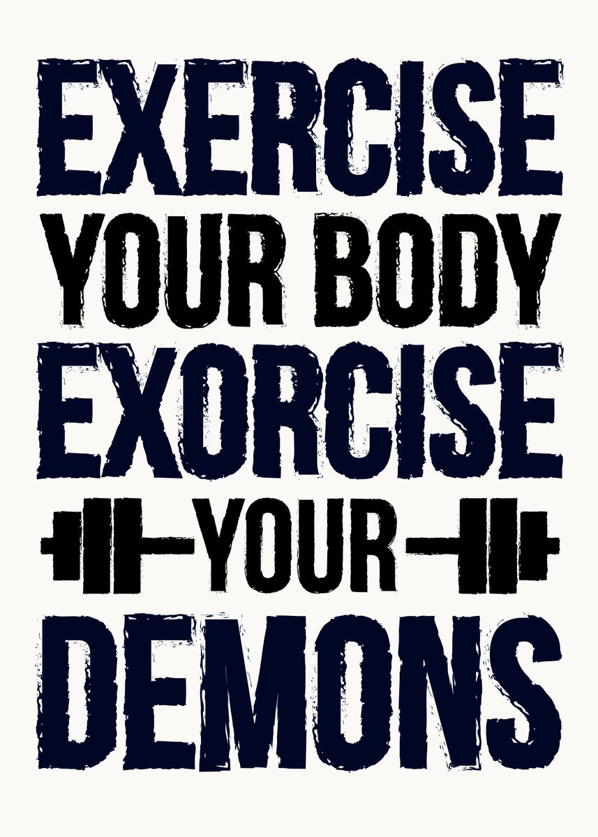'Exercise Your Demons' Poster, picture, metal print, paint by CHAN ...