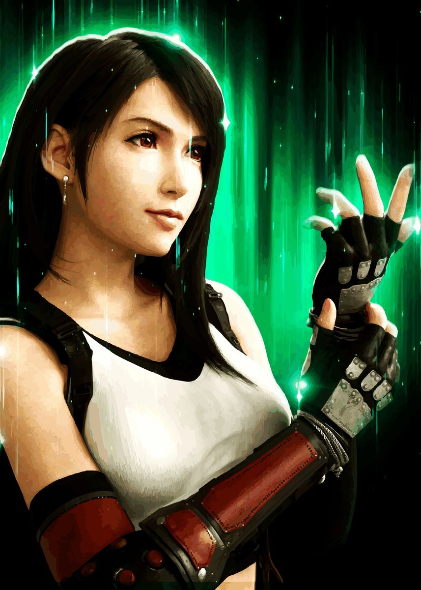 'Tifa Lockhart' Poster, picture, metal print, paint by Julian martino ...