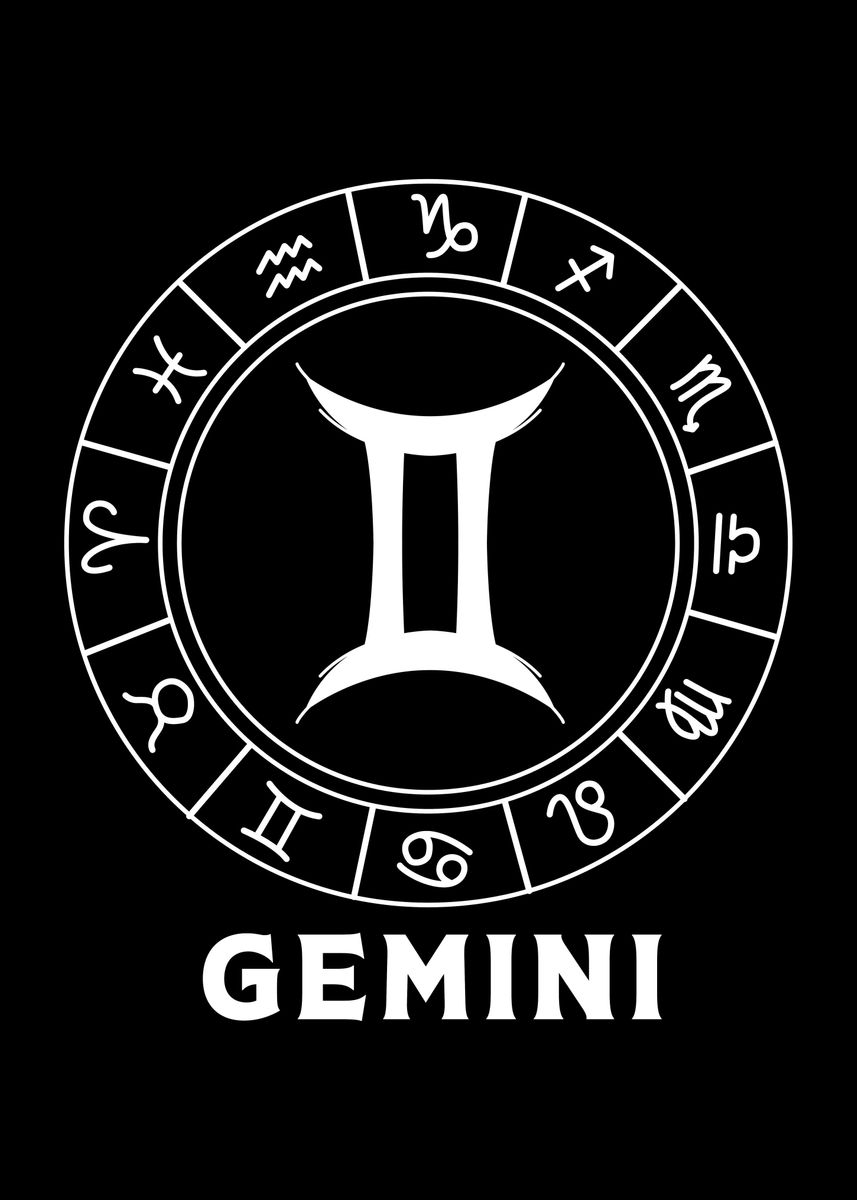 'Gemini Sign Living Room' Poster by FunnyGifts | Displate