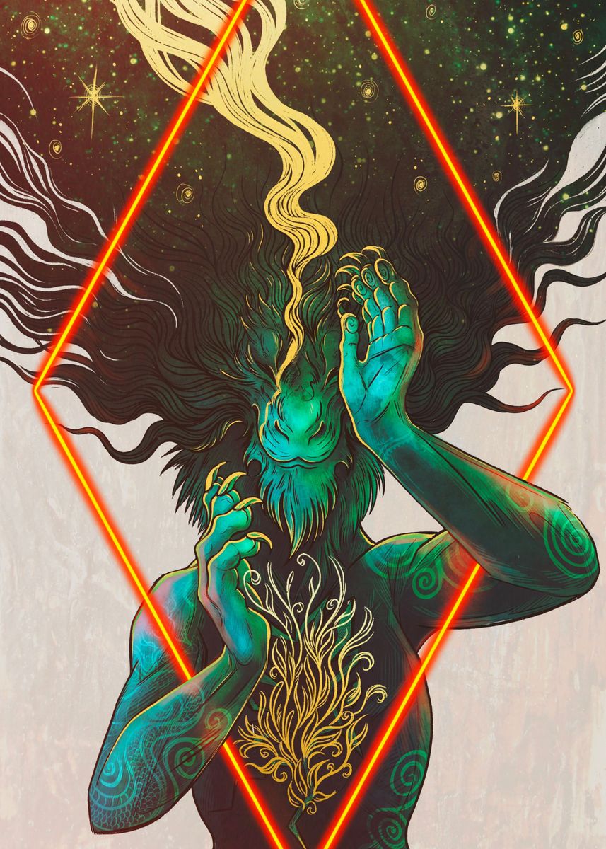 'Regrowth' Poster, picture, metal print, paint by Rowynn Ellis | Displate