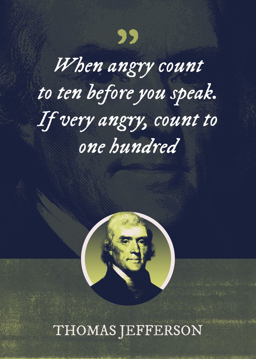 'When angry count to ten' Poster by Syahrasi | Displate