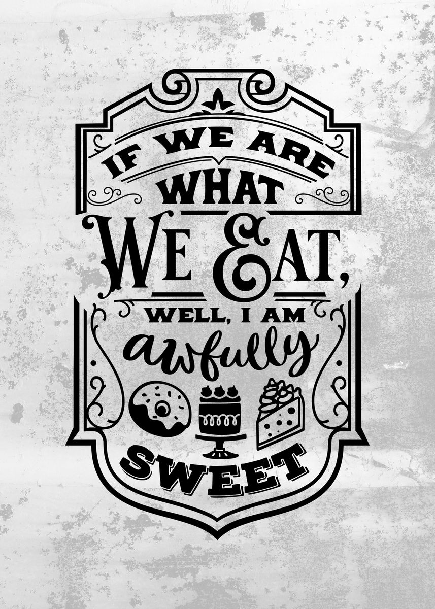 'Kitchen Funny Wall Decor' Poster by Decoratier Qwerdenker | Displate