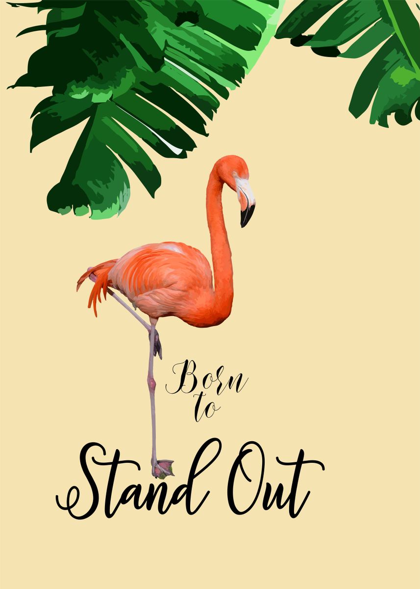 'born to stand out' Poster, picture, metal print, paint by Limited ...