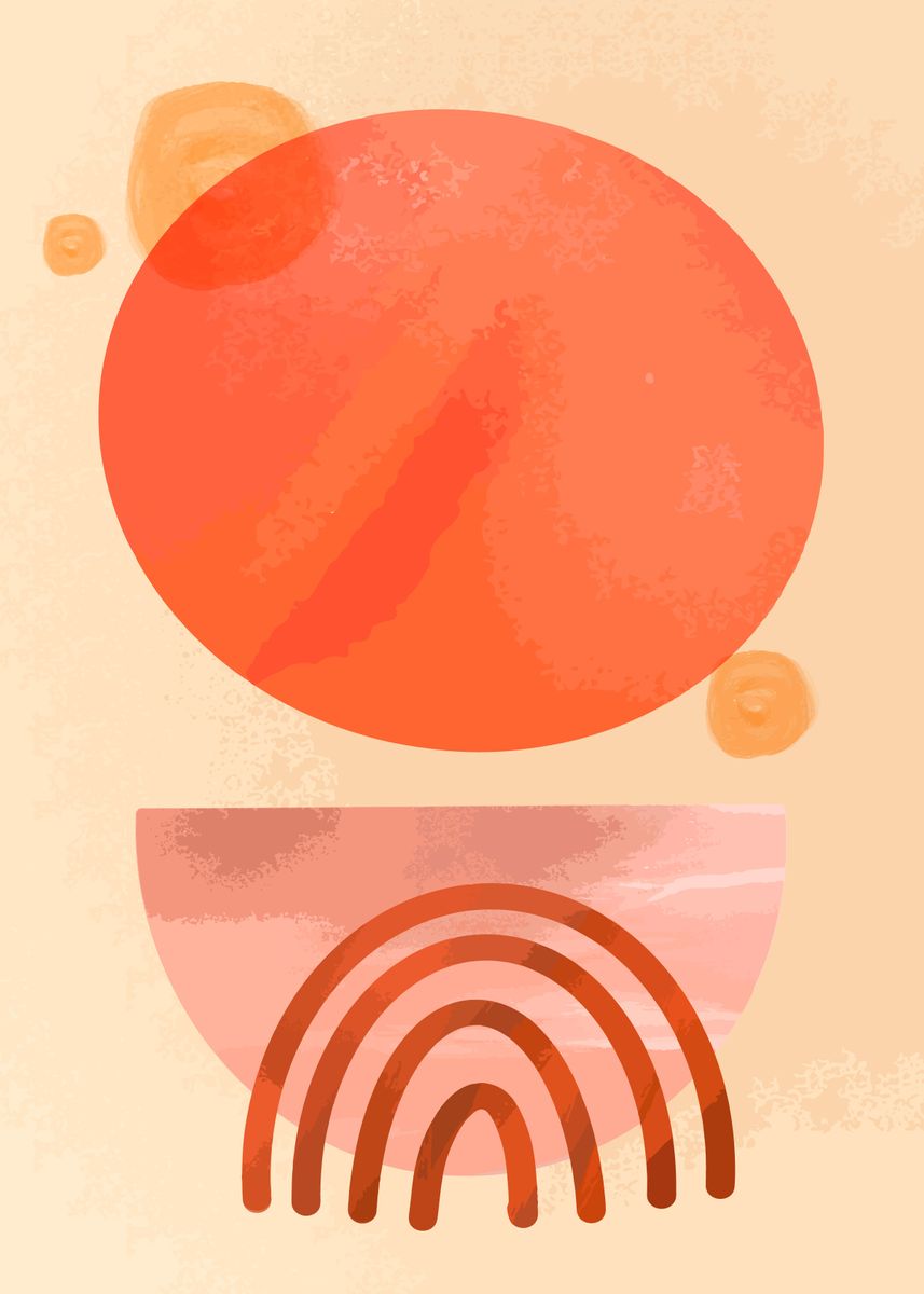 'Simple Contemporary Art' Poster by Human Shadow | Displate