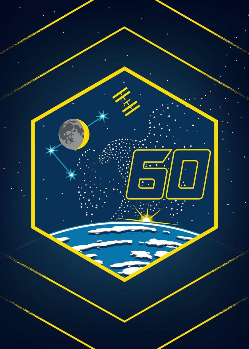 'Expedition 60' Poster, picture, metal print, paint by NASA | Displate