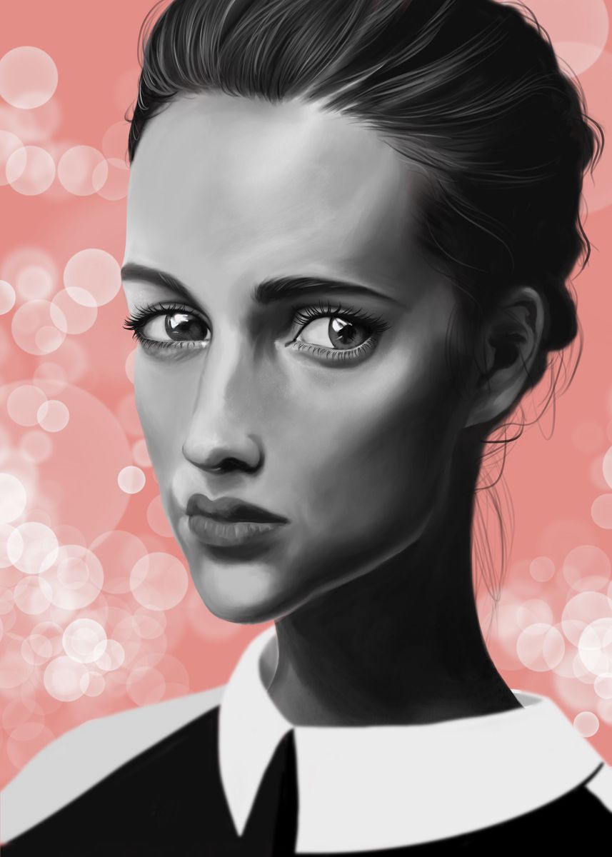 'Alicia Portraits' Poster, picture, metal print, paint by Atmosphere We ...