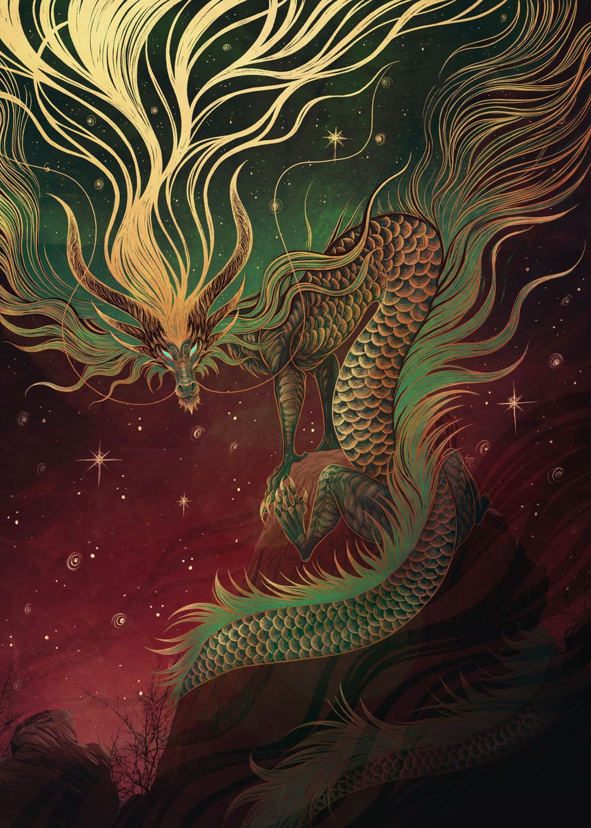 'Starlight' Poster, picture, metal print, paint by Rowynn Ellis | Displate