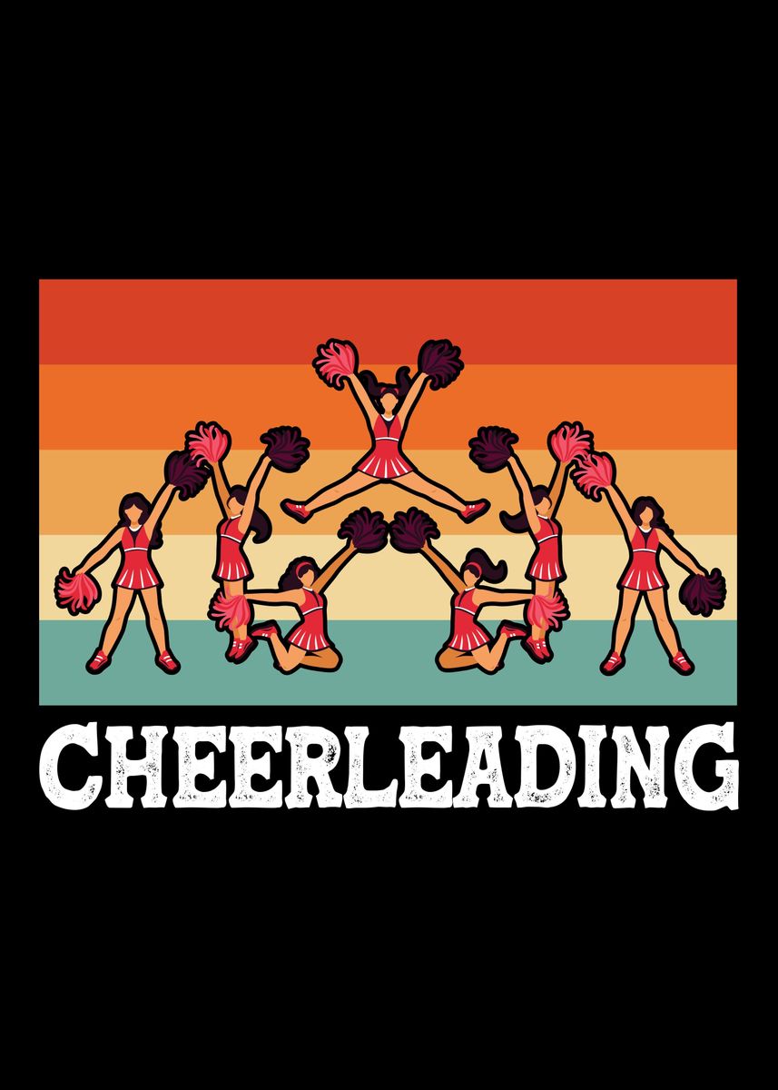 'Cheerleading' Poster, picture, metal print, paint by Hexor | Displate