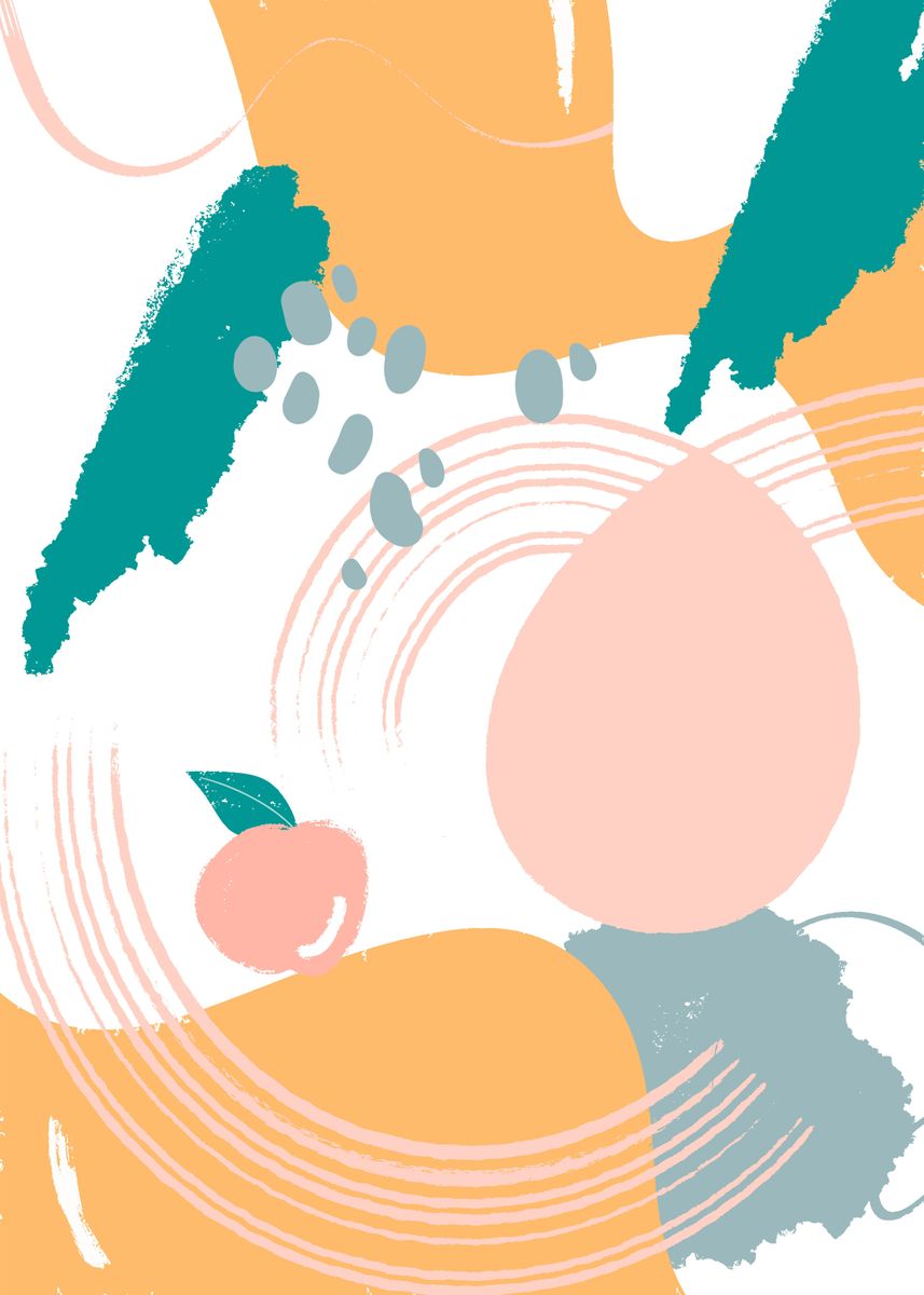 'Simple Contemporary Art' Poster, picture, metal print, paint by Human ...