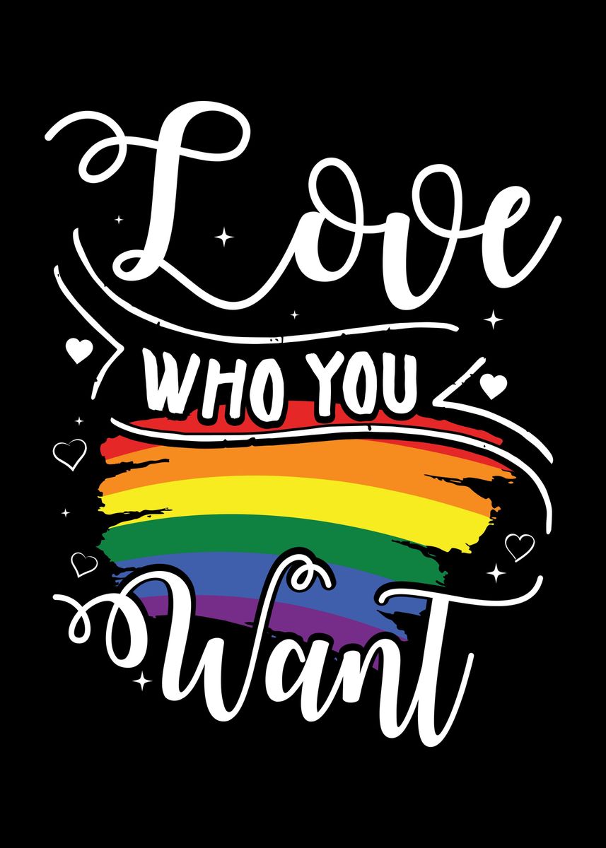 'LGBTQ Rainbow Gift Idea' Poster, picture, metal print, paint by TW ...