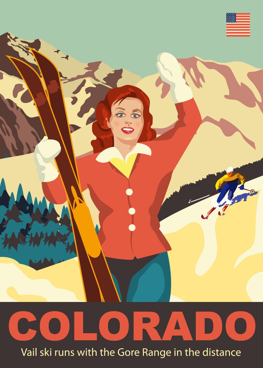 'Colorado' Poster, picture, metal print, paint by Long Shot | Displate