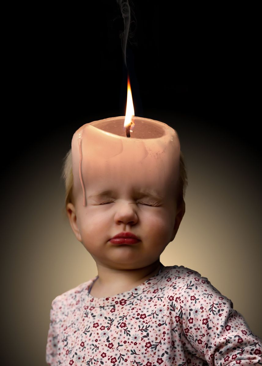 'Candelhead' Poster, picture, metal print, paint by Richard Pelland ...