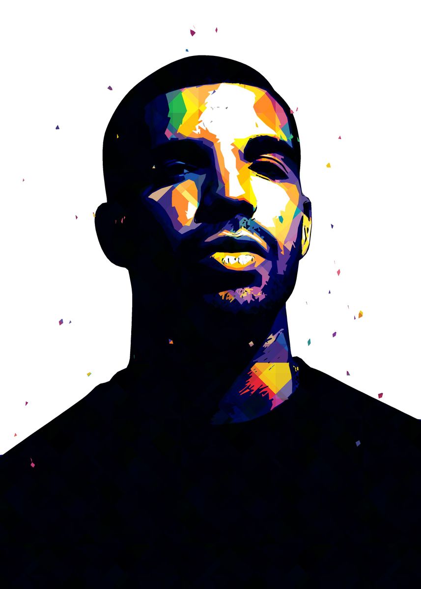 'Drake ' Poster, picture, metal print, paint by Faa Ness | Displate