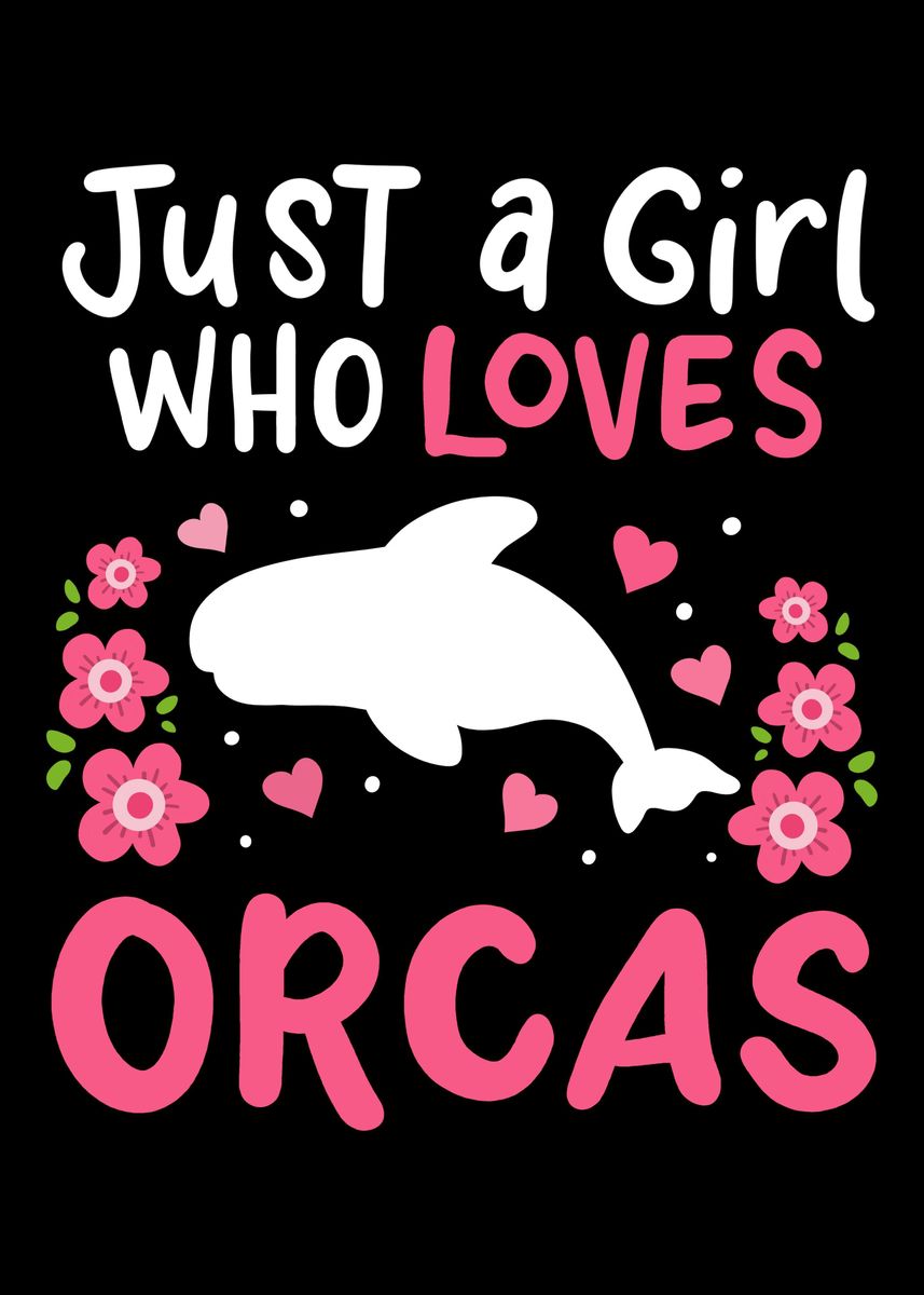 'Orcas Whales Orca Lover' Poster, picture, metal print, paint by ...