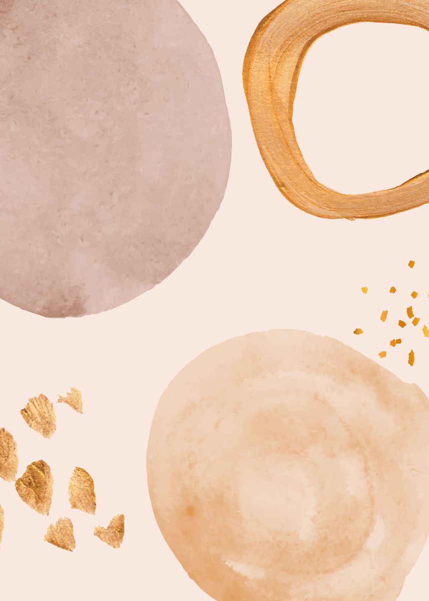 'Modern Gold Art' Poster, picture, metal print, paint by Human Shadow ...