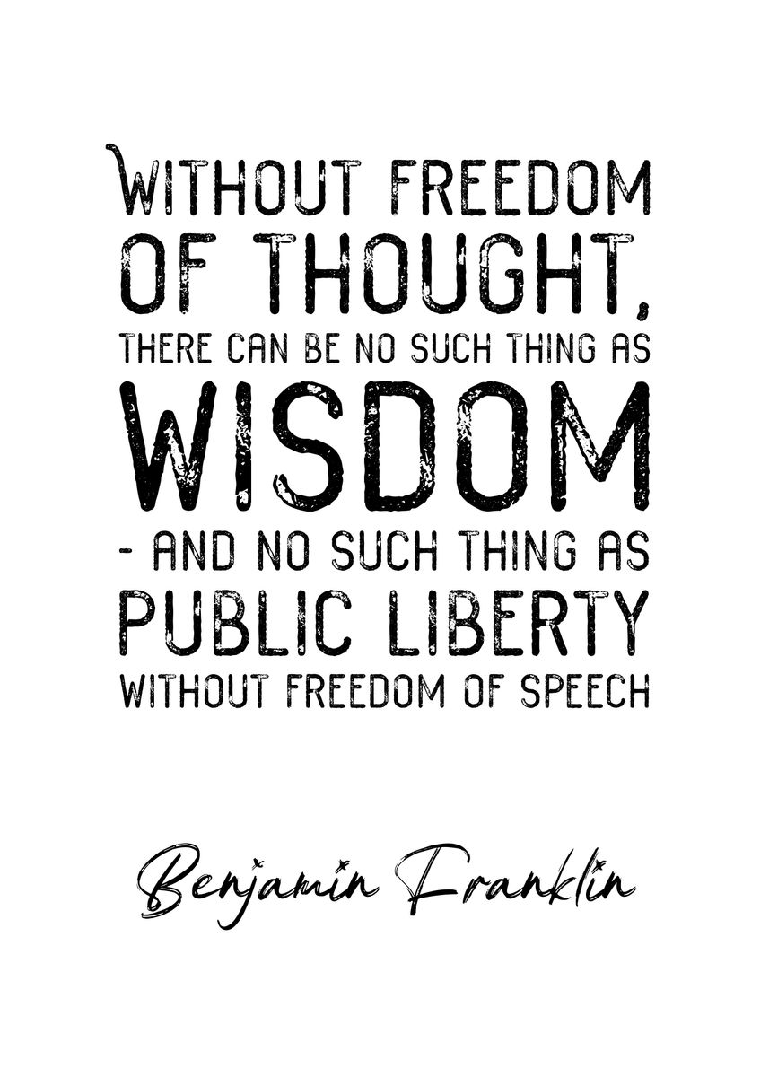 'Benjamin Franklin Quote 6' Poster by Quoteey | Displate