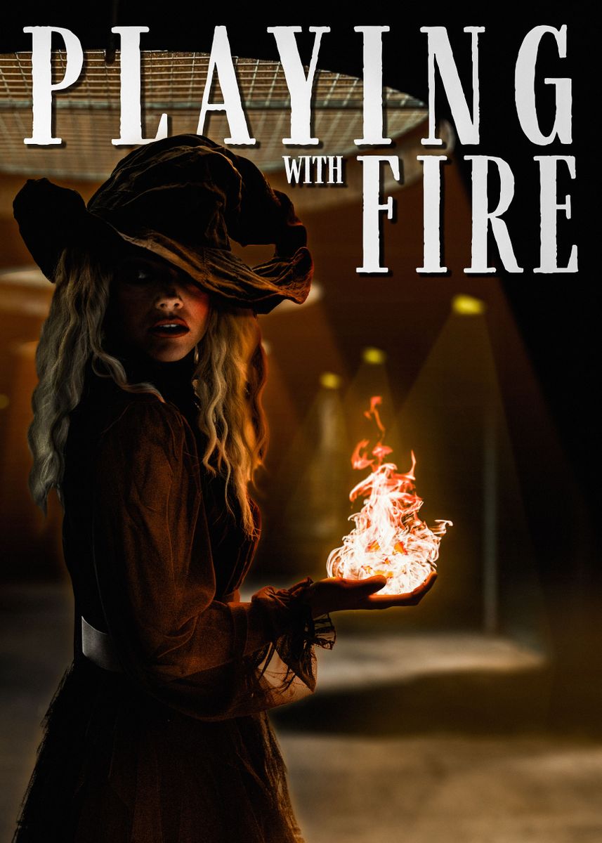 'Playing With Fire' Poster by Brayonzee | Displate