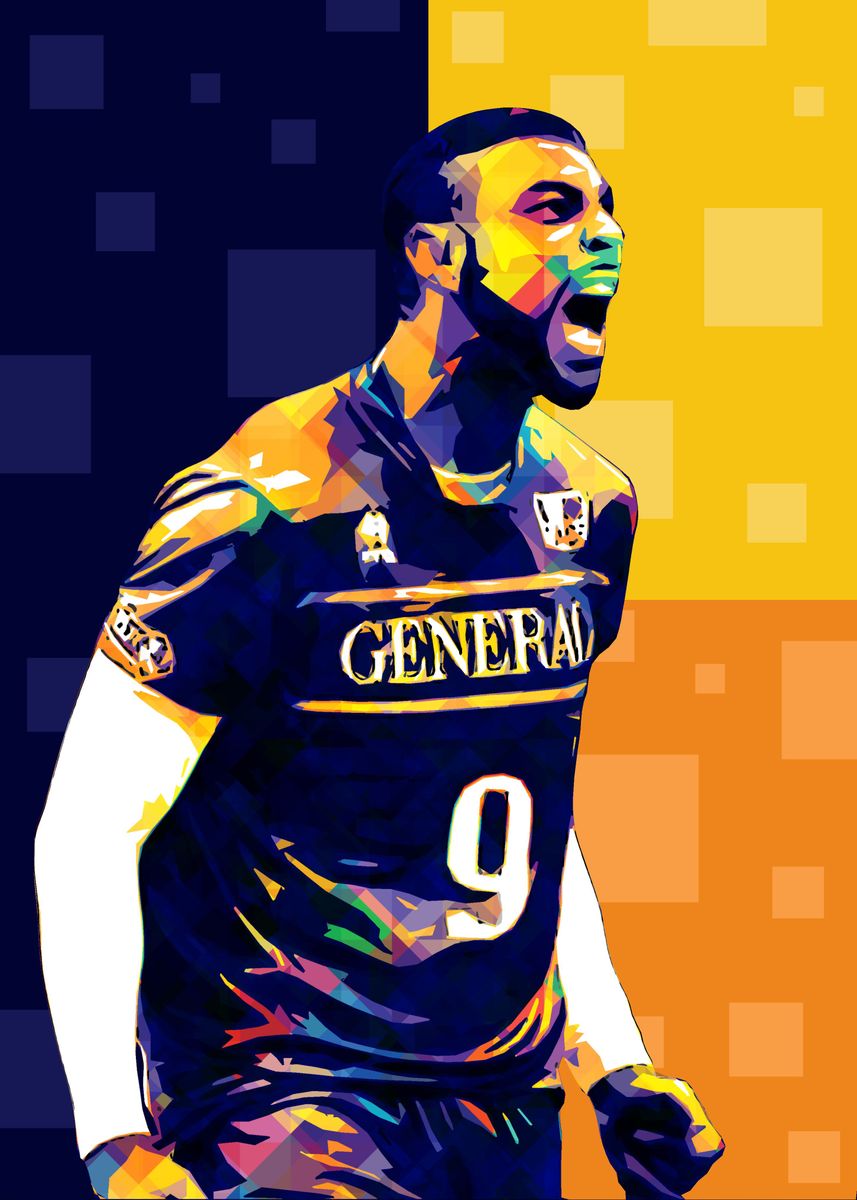 'Earvin Ngapeth ' Poster, picture, metal print, paint by Sonni | Displate
