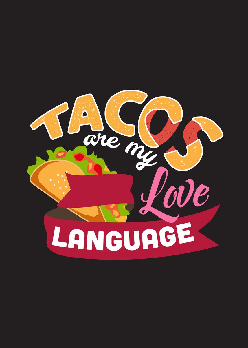 'Language Tacos' Poster by Beone Digital | Displate
