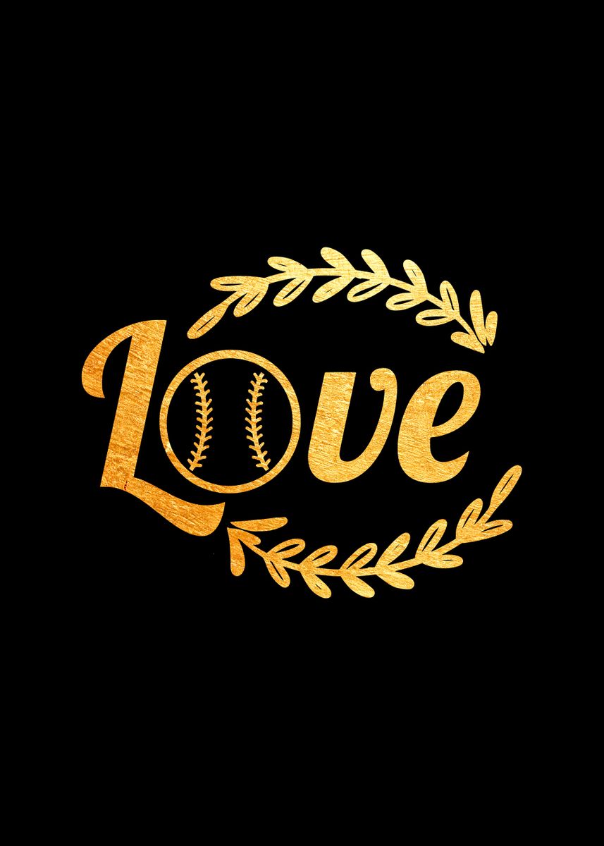 'Baseball' Poster, picture, metal print, paint by Smokin Art | Displate