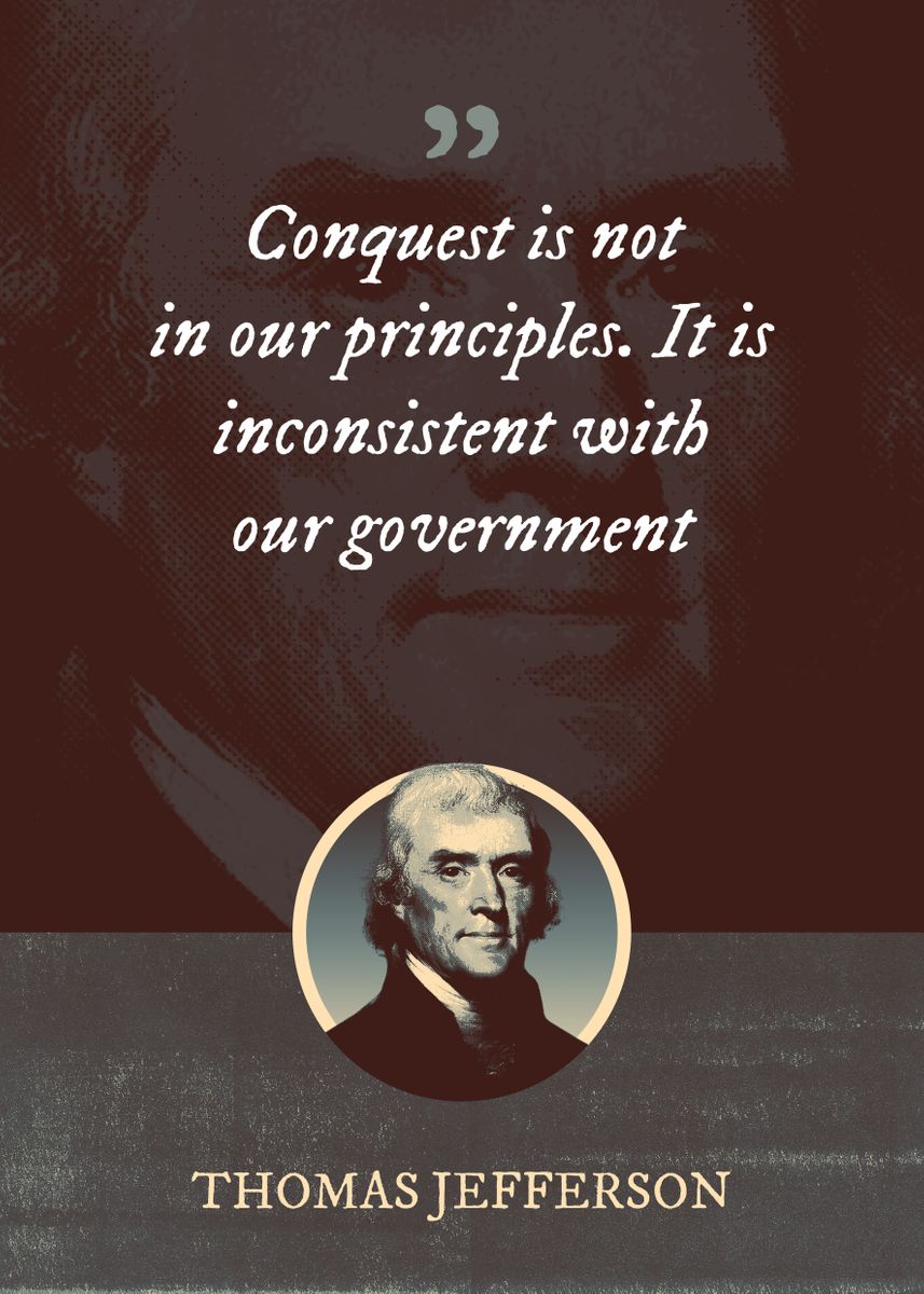 'Conquest is not in our' Poster by Syahrasi | Displate