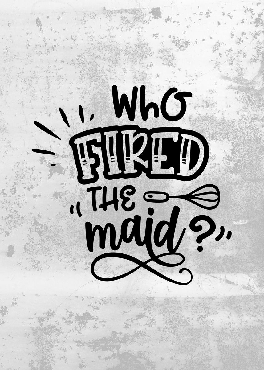 'This funny kitchen wall ar' Poster by Decoratier Qwerdenker | Displate