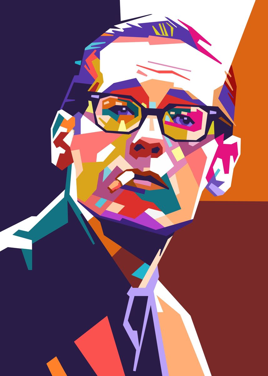 'Bill Evans' Poster, picture, metal print, paint by Poernama Sahroe ...
